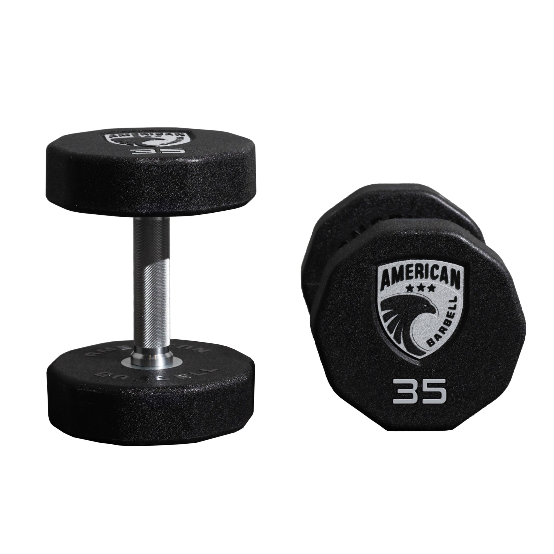 10-Sided Urethane Dumbbells – American Barbell